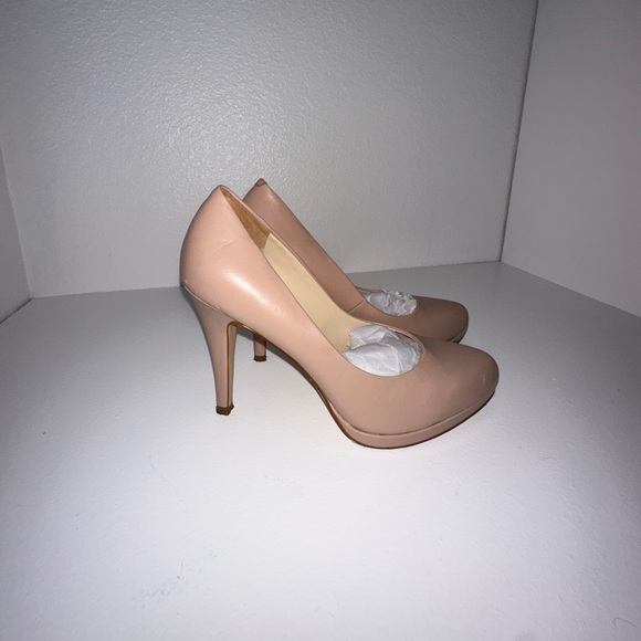 Nine West | Shoes | Nine West Nude Rocha Heels | Poshmark